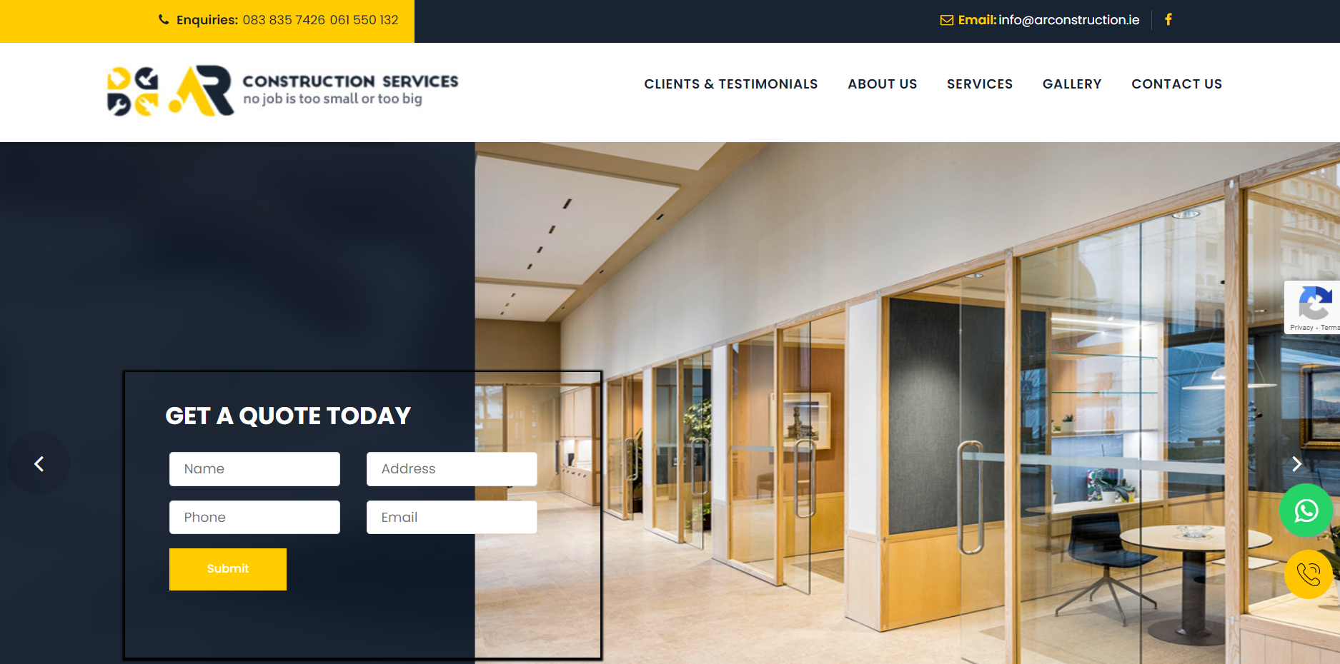 Construction Website Design from Digital Sales